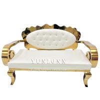 China Luxury European Design Classical Sofa Stainless Steel Frame for Hotel Wedding Banquet Living Room Furniture or Event for sale