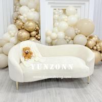 China Elegant Minimalist Stainless Steel Sofa for Hotel Living Room Modern Style for Bar Use for Couples and Weddings for sale