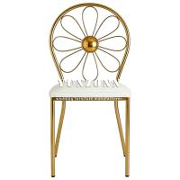 China Wholesale Modern Stackable Metal Wedding Chairs with Gold Stainless Steel Frame White PU Leather Outdoor Hotel Dining Chair for sale