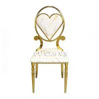 China 2026 Wedding Decoration Hotel Furniture Modern Luxury O Back Gold Wedding Banquet Chairs for Party Events for sale