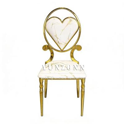 China 2026 Wedding Decoration Hotel Furniture Modern Luxury O Back Gold Wedding Banquet Chairs for Party Events for sale