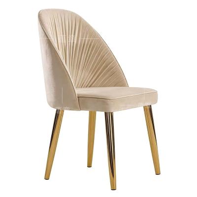 China Event Rental Velvet Cushion Banquet Hall Furniture Used Banquet Chairs Gold Stainless Steel Modern for sale