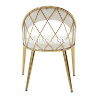 China Wholesale New Design Elegant Gold Stainless Steel Modern Banquet Hall Wedding and Event Chairs for sale