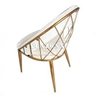 China Wholesale New Design Elegant Gold Stainless Steel Modern Banquet Hall Wedding and Event Chairs for sale