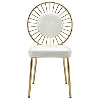 China Wholesale Round Back Dining Stainless Steel Wedding Luxury Event Chair for sale