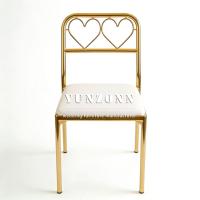 China Hot Selling Durable Stainless Steel Modern Stackable Wedding Event Hotel Dining Chairs for sale
