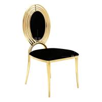 China Hot Sales Wholesale Popular Outdoor Hall Event Rental Modern Gold Metal Frame Wedding Chairs Events for sale