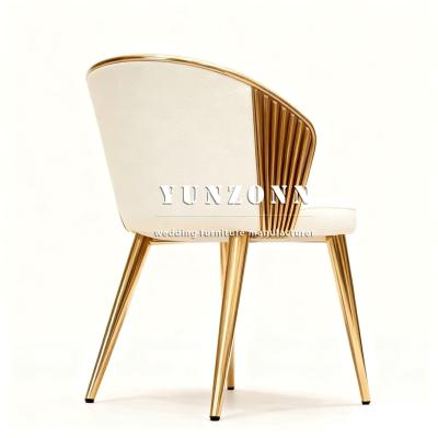 China Factory Wholesale Luxury Wedding Reception Durable Stainless Steel Metal Chairs for Events for sale
