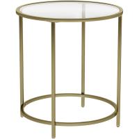 China Cheap Gold Glass Top Modern Nordic Coffee Table Living Room Furniture Home Furniture for sale