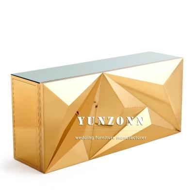 China Rectangle Bar Wedding and Night Club Stainless Steel bar Counter Tiki bar for Sale for sale