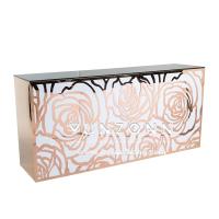 China Brand New Customizable LED Bar Counters for Restaurants and Commercial Bars Rose Design for sale