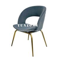 China Italian Leather Dining Chairs Luxury High-end Stainless Steel Leather Dining Chairs for sale