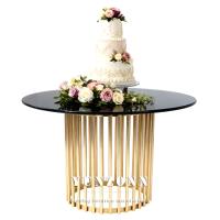 China Party Furniture New Design Center Wedding Decor Decoration Round Cake Table for sale