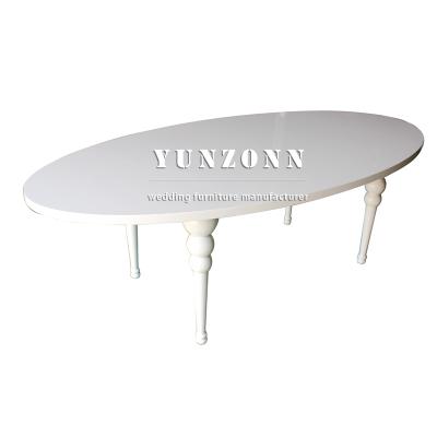 China Wholesale Factory Price Mdf Table Stainless Steel Leg Hotel Party Furniture Wedding Decoration Table for sale