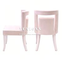 China High Quality Wedding Banquet Dining Events Velvet Iron Frame White Party Chairs for sale