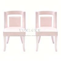 China High Quality Wedding Banquet Dining Events Velvet Iron Frame White Party Chairs for sale