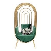 China Cage Shape Gold Stainless Steel Throne King Wedding Gold Bird Cage Chair for Wedding Event Banquet Dinning Hotel for sale