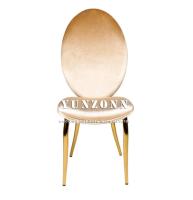 China Hall Event Rental Good Quality Royal lion king Velvet Gold Stainless Steel Wedding Chair for sale