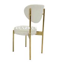 China Manufacturers Wholesale Wedding Furniture Gold Sales Stainless Steel Luxury Metal Chairs for Events for sale
