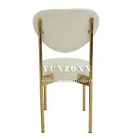 China Manufacturers Wholesale Wedding Furniture Gold Sales Stainless Steel Luxury Metal Chairs for Events for sale