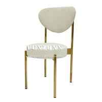 China Manufacturers Wholesale Wedding Furniture Gold Sales Stainless Steel Luxury Metal Chairs for Events for sale