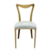 China Royal Chairs Events Wedding Party Metal Stainless Steel Dining Room Furniture Modern for sale