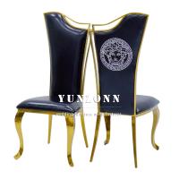 China High Quality Beautiful Latest Designed Modern Luxury Golden Party High Back Throne king Chair for sale