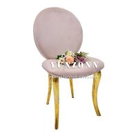 China Dubai Party Restaurant Unique Back Stainless Steel Velvet Seat Luxury Wedding Royal Lion King Chair for sale