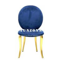 China Dubai Party Restaurant Unique Back Stainless Steel Velvet Seat Luxury Wedding Royal Lion King Chair for sale