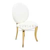 China Dubai Party Restaurant Unique Back Stainless Steel Velvet Seat Luxury Wedding Royal Lion King Chair for sale
