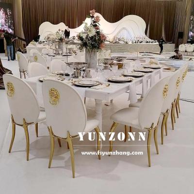 China Modern Design Unique Shape Leg Gold Painting Velvet Outdoor Hotel Wedding Wholesale Throne Chairs for sale