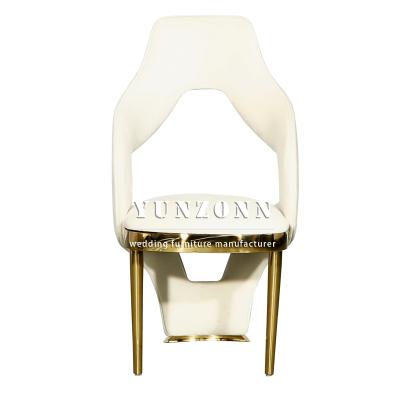 China Unique Design Living Room Set Stainless Steel Accent Chair Leisure Chair for Wedding for sale