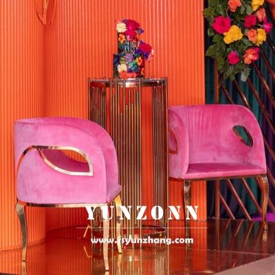 China Elegant Dining Chairs Single Seat Living Room Furniture Unique Design Wedding Sofa Luxury Chairs for Events for sale