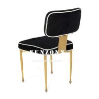 China Luxury Black Velvet Wedding Chairs Party and Event Stackable Design for Hotels-Wholesale for sale