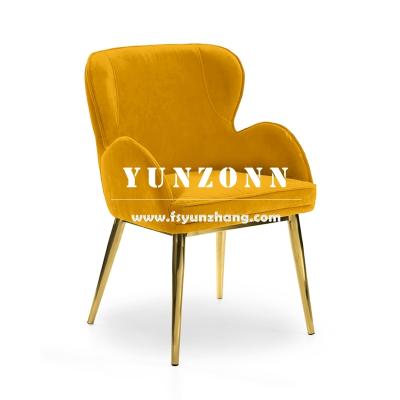 China New Designed Customized Nordic Modern Living Room Accent Chair Flower Petal Velvet Armchair for sale
