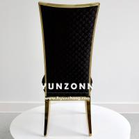 China Newest High Quality Gold Stainless Steel Restaurant Chair Velvet Dining Chair for Hotel Restaurant Home for sale