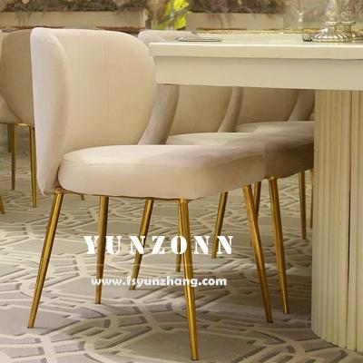 China White Velvet Lounge Chair with Stainless Steel Leg for Hotels Weddings and Restaurants for sale