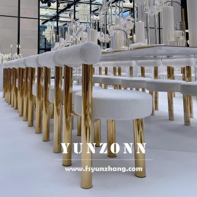 China Modern Design Luxury Metal Banquet Party Chairs High Quality Hot Sale for Hotels Dining Outdoor Wedding Reception for sale