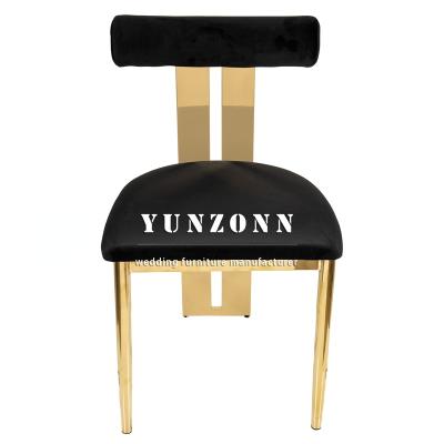 China Modern Black Velvet Cali Dining Chair for Weddings and Restaurants for Hotels for sale
