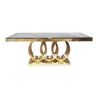 China Customized Size Circles Base Luxury Silver or Golden Natural Stone Top Side Table Salon Centro Metal Coffee Center Table for sale