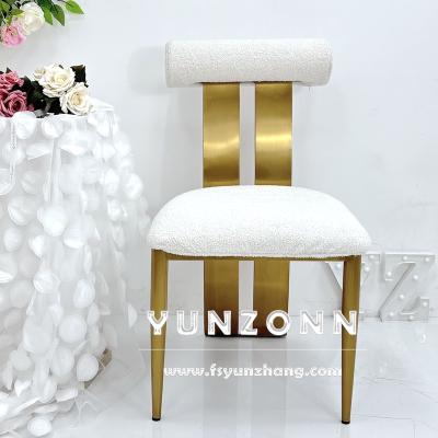 China High Quality Lamb Wool Banquet Party Chairs Modern Design Luxury Event Chairs for Wedding Reception Dining Hot Sale for Hotels for sale