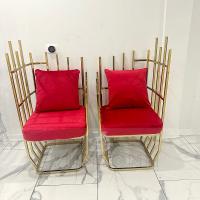 China New Design Banquet Wedding Queen Golden Throne Birdcage Chair Sofa Chair Decorative for Party for sale