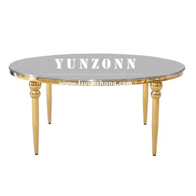 China Modern Design Round Dining Table for Restaurant Hotel Outdoor Living Room Kitchen Wedding-Durable Furniture for sale