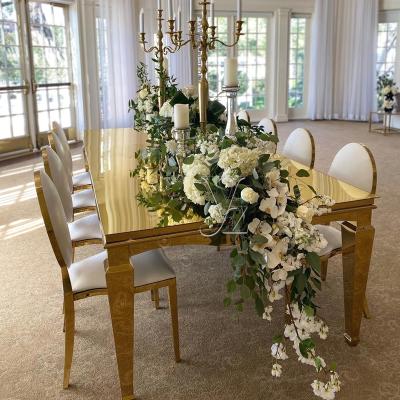 China Modern Dining Table Set with Stainless Steel Base Tempered Glass Top for Home Restaurant Hotel Outdoor Made of Marble Metal for sale