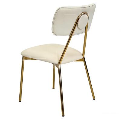 China Modern Velvet Stackable Slat Back Chair Metal Legs Commercial Villa Dining Room Furniture for Hotels Weddings Living Rooms for sale