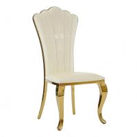 China Hot Sale Cheap Price Wedding Event Gold Stainless Steel Banquet Chair Modern Hotel Furniture Restaurant Chairs Outdoor Apartment for sale