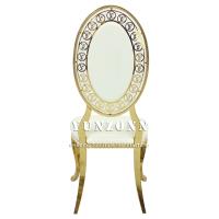China Nordic Royal Hotel Chairs Luxury Round Back Wedding and Event Chair with Fancy High Back for High-Class Venues for sale