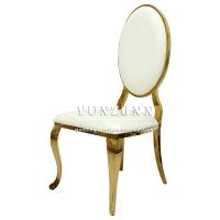 China Nordic Royal Hotel Chairs Luxury Round Back Wedding and Event Chair with Fancy High Back for High-Class Venues for sale