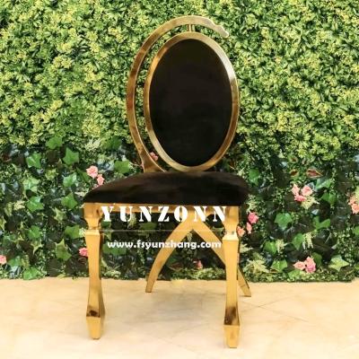 China Modern Design Metal Dining Chair Steel Material Home Furniture for Dining Room and Hotels for Weddings and Halls for sale