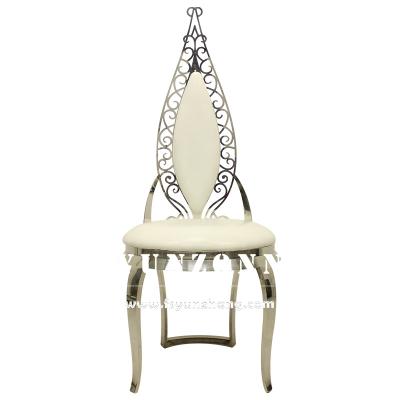 China Wholesale Modern Dining Chairs With New Carve Designs Luxury Steel Frame for Events Weddings Hotels Apartments Rental for sale